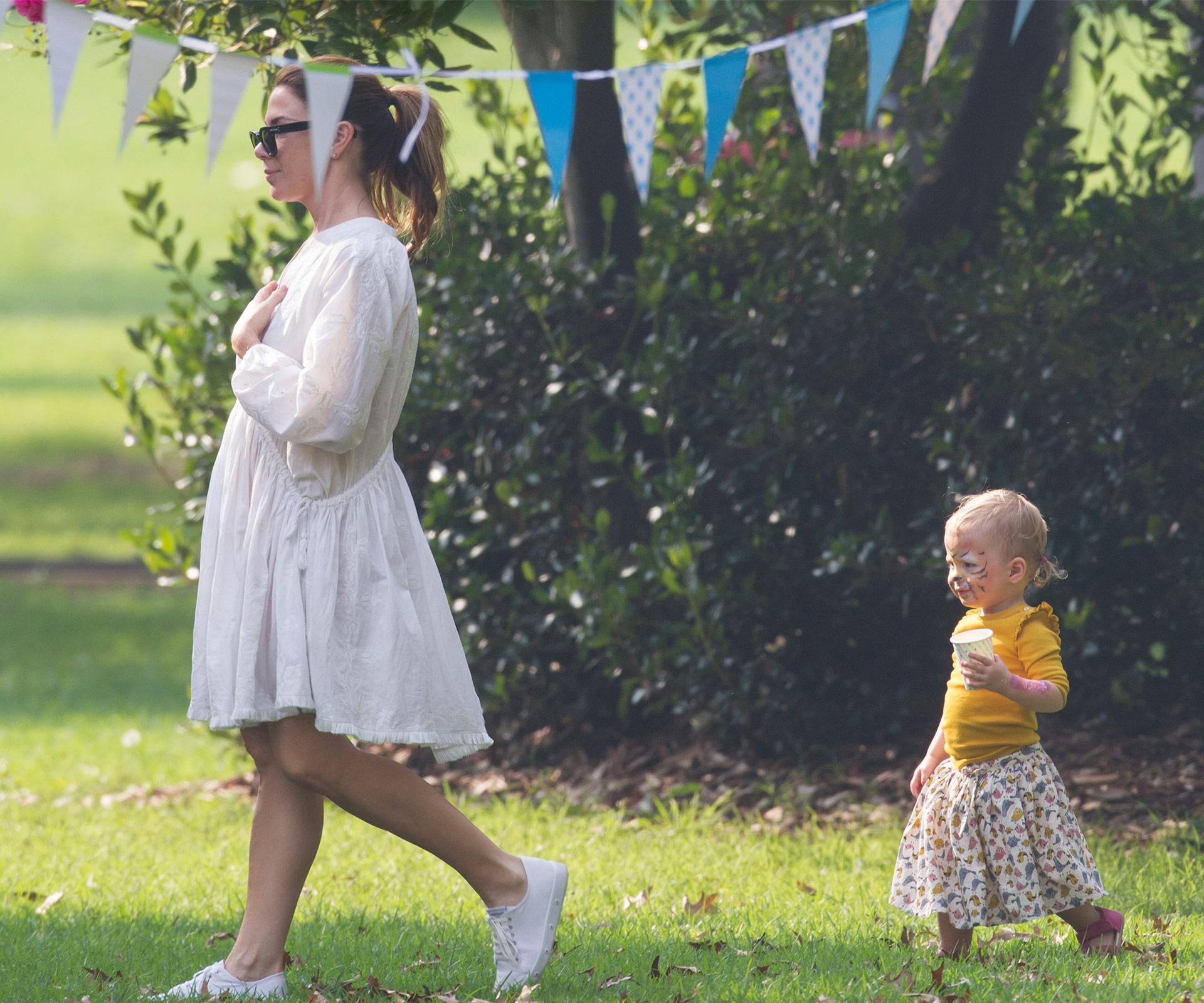 Kate Ritchie's day out with daughter Mae