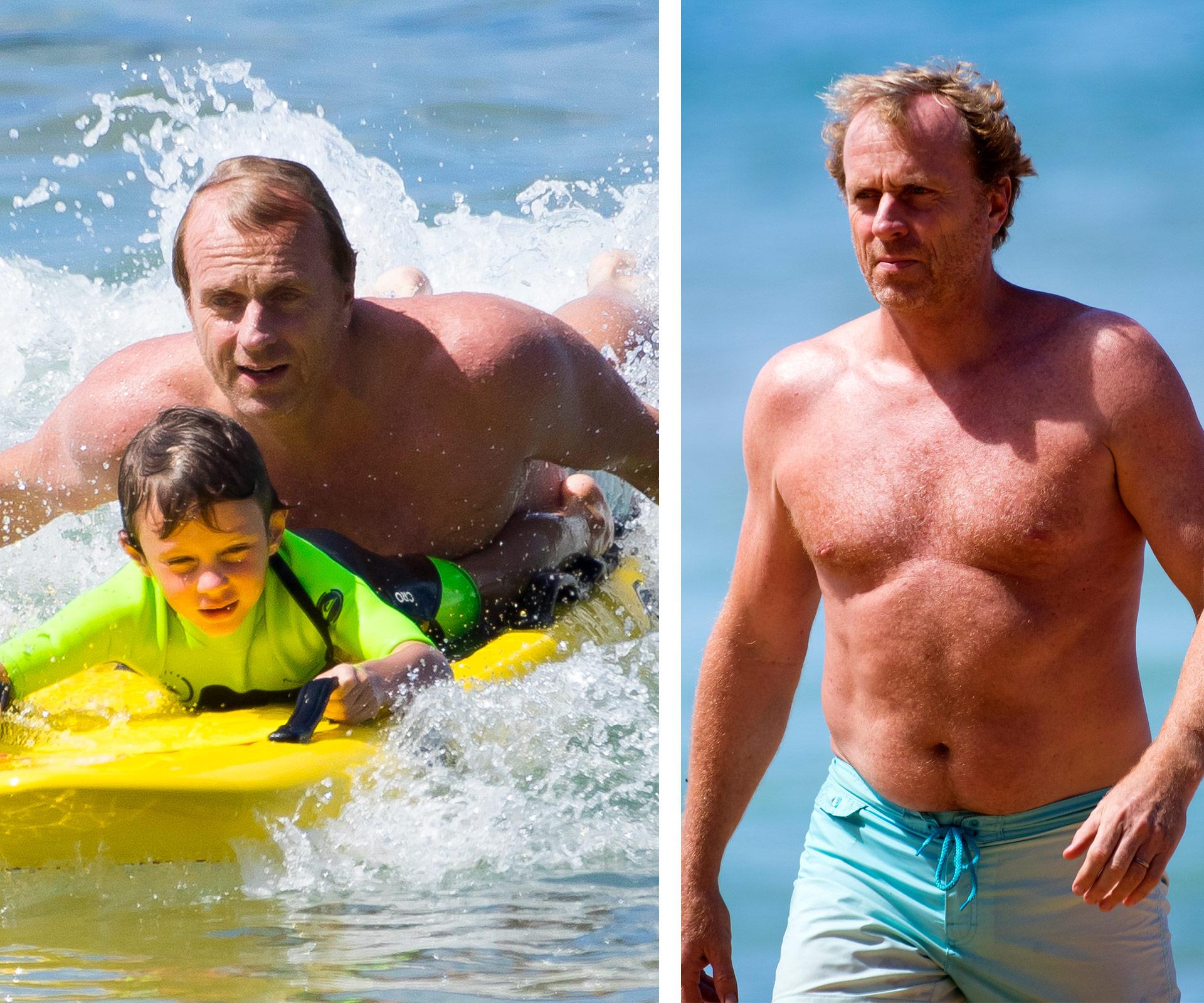 Antonia Kidman and Craig Marran go to the beach