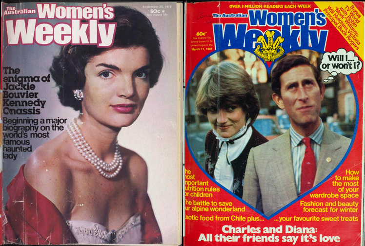 Retro Australian Women's Weekly covers
