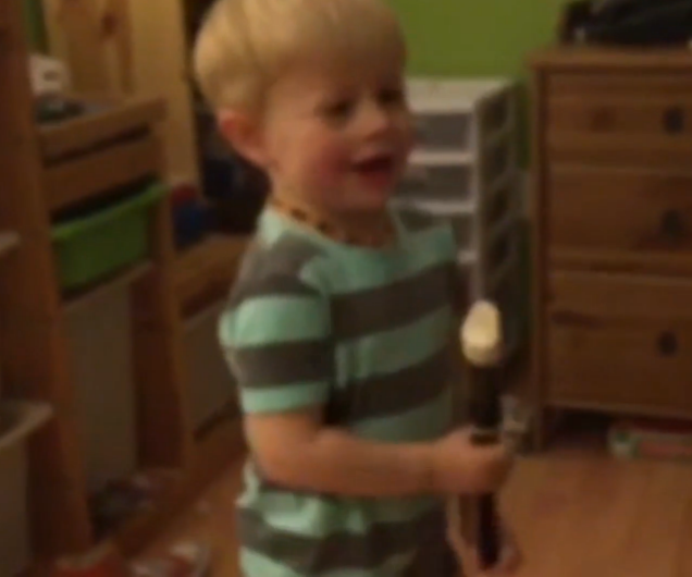 Beautiful moment deaf boy hears recorder