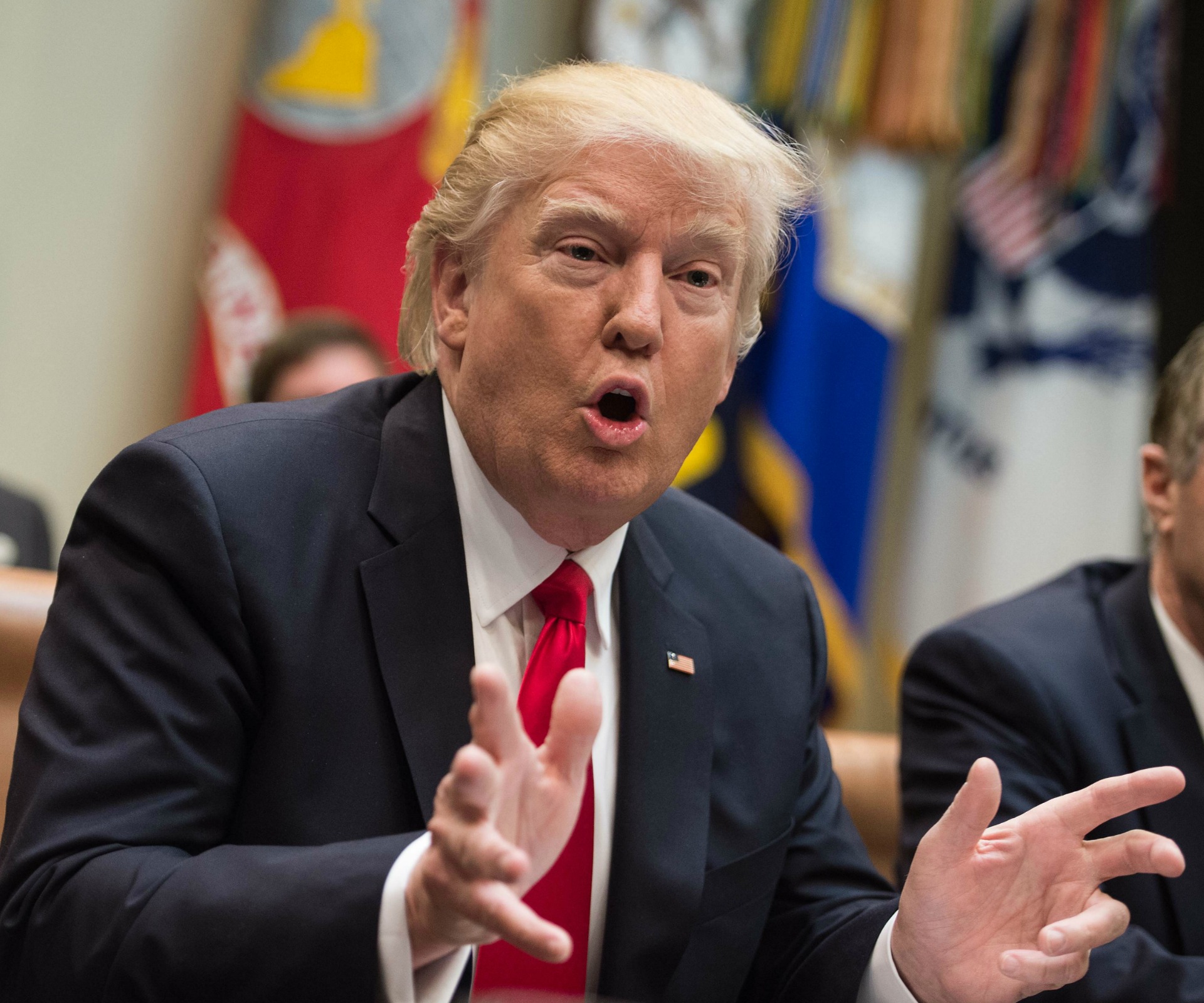 President Donald Trump says he inherited a mess