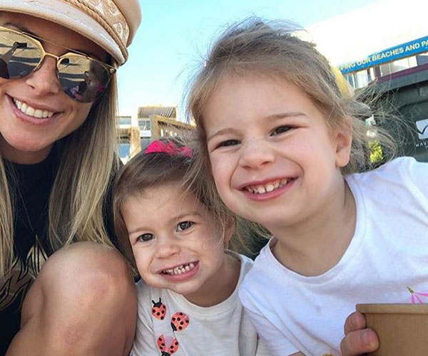 Candice Warner and family spotted on rare outing
