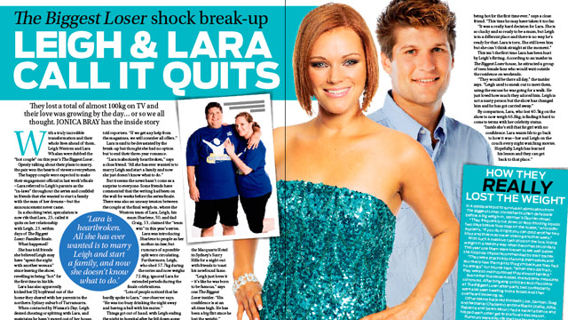 The Biggest Loser's Leigh and Lara call it quits