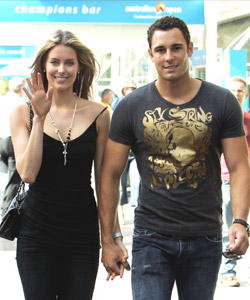 Jennifer Hawkins and Jake Wall