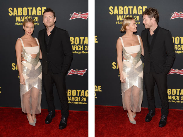 Lara and Sam sparkle at film premiere | Now To Love