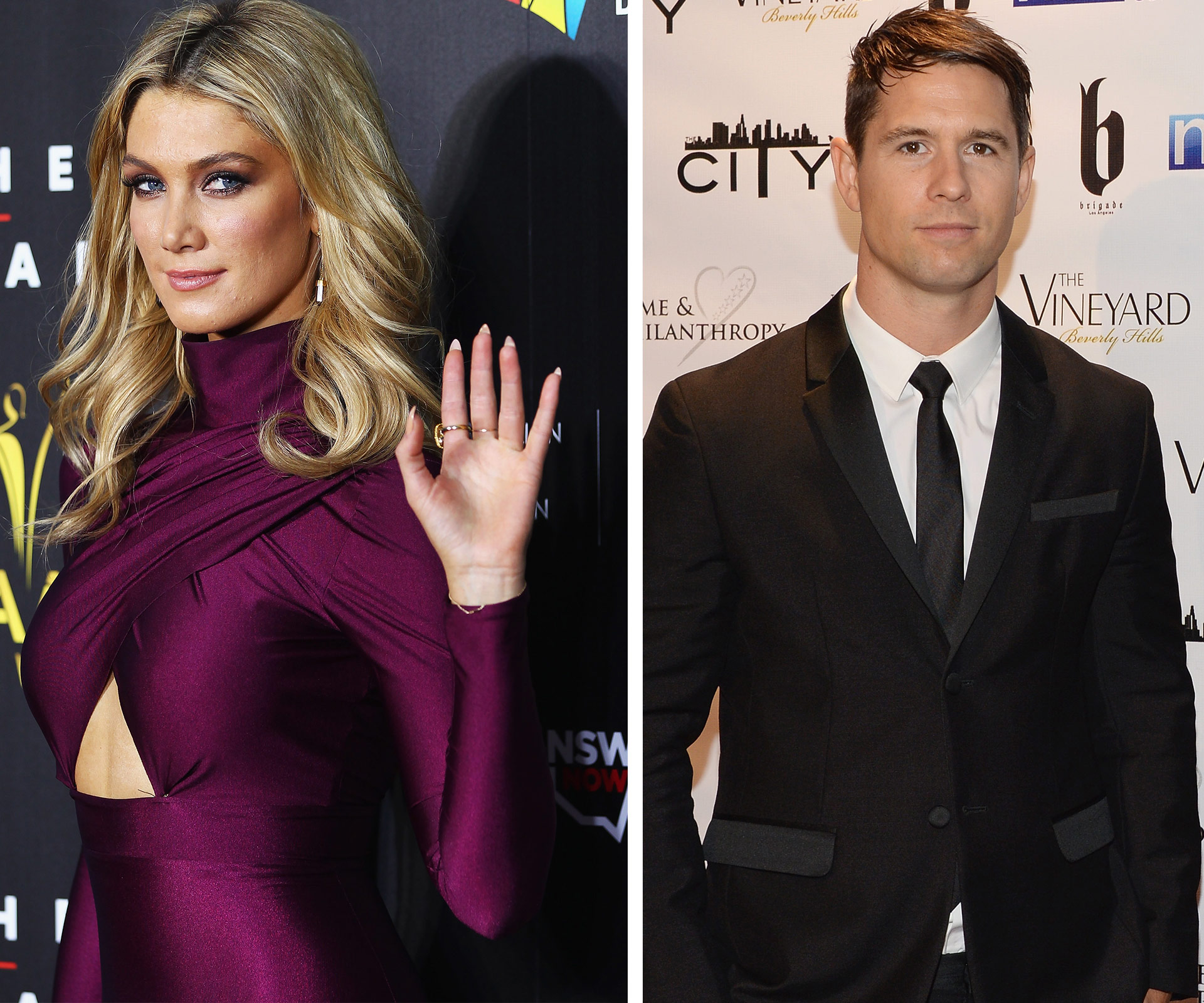 Delta Goodrem and Chris Stafford's first photo together