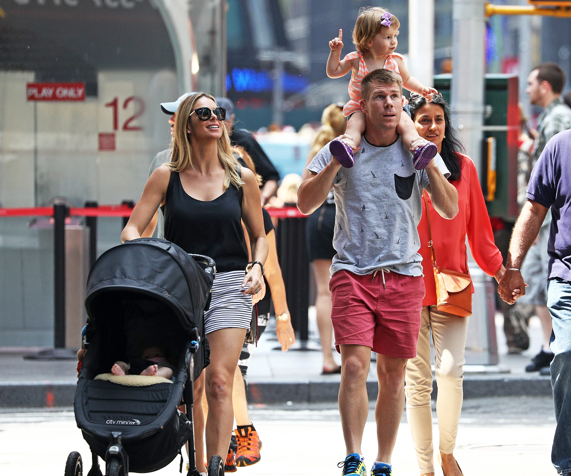 David and Candice Warner take on New York!