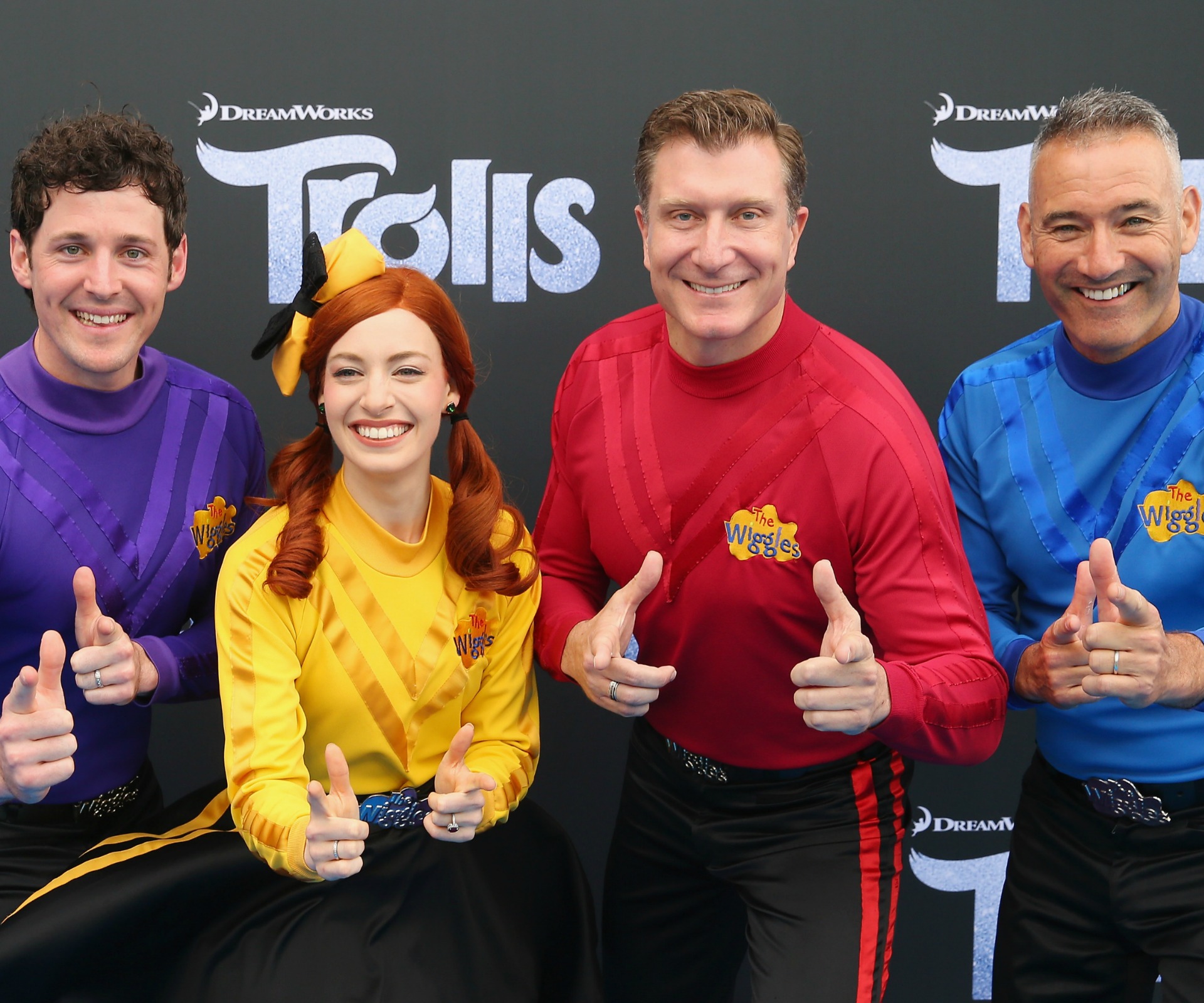 The Wiggles perform without signature skivvies