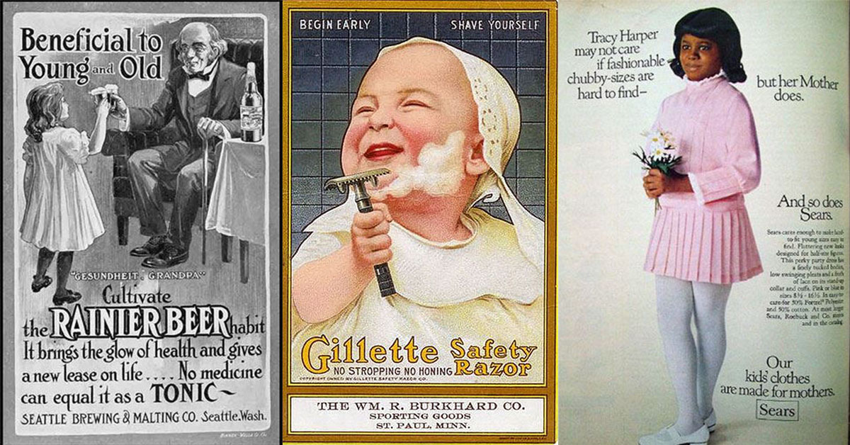 Shockingly inappropriate retro children's ads