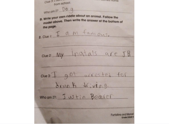 The funniest homework fails from kids