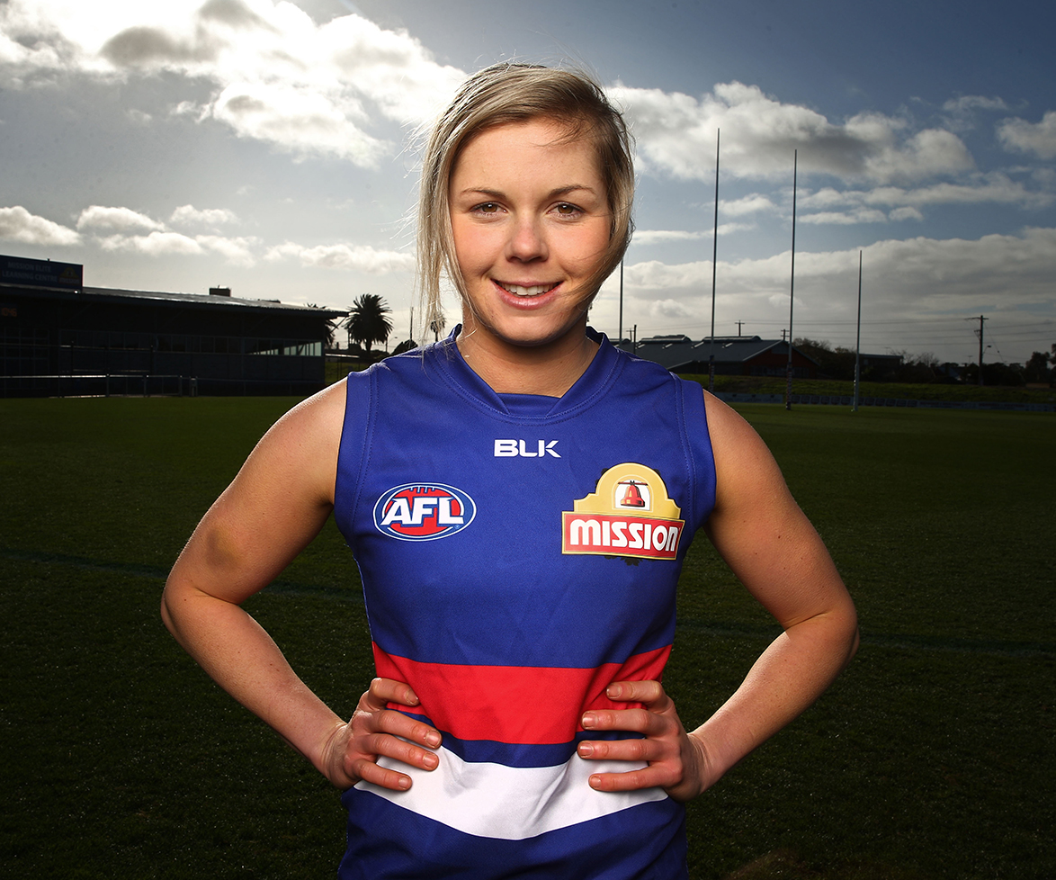 Female AFL players and umpires