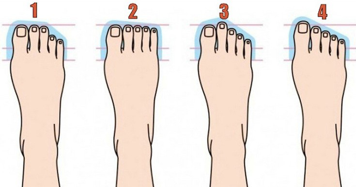 What foot size and shape says about your personality