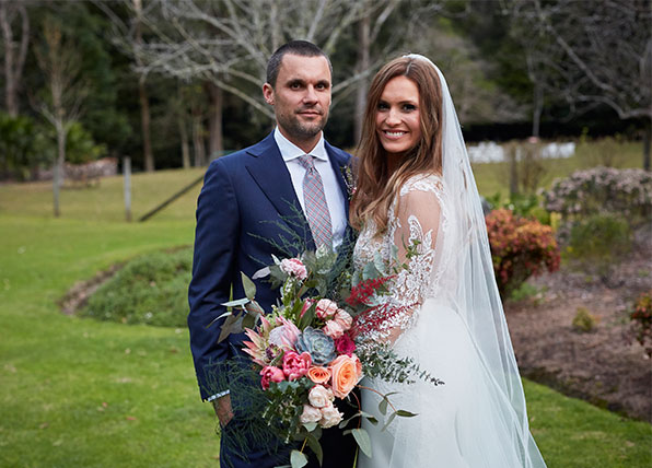 Home And Away star Christie Hayes' wedding in pictures