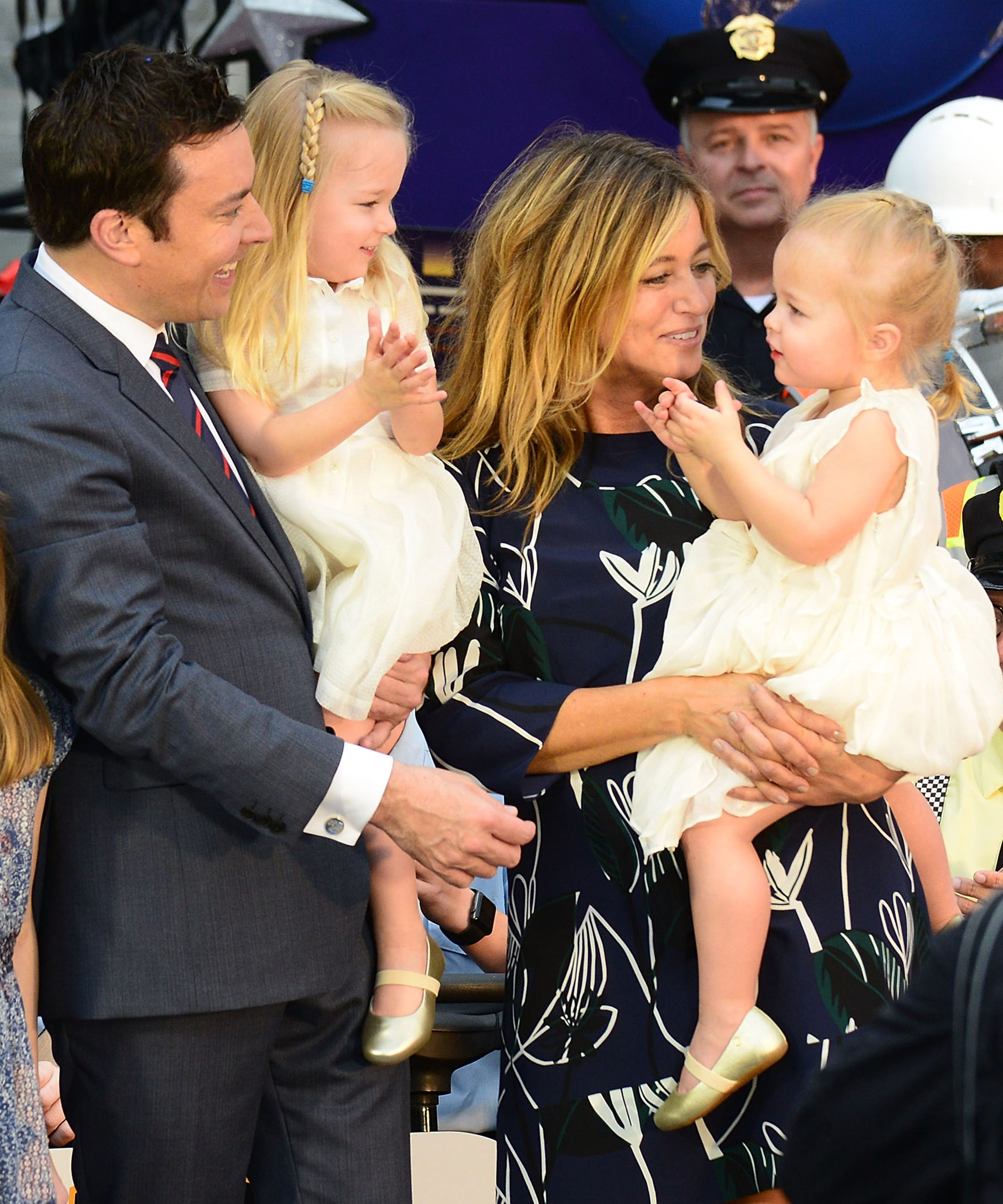Jimmy Fallon opens his new ride with daughters and wife