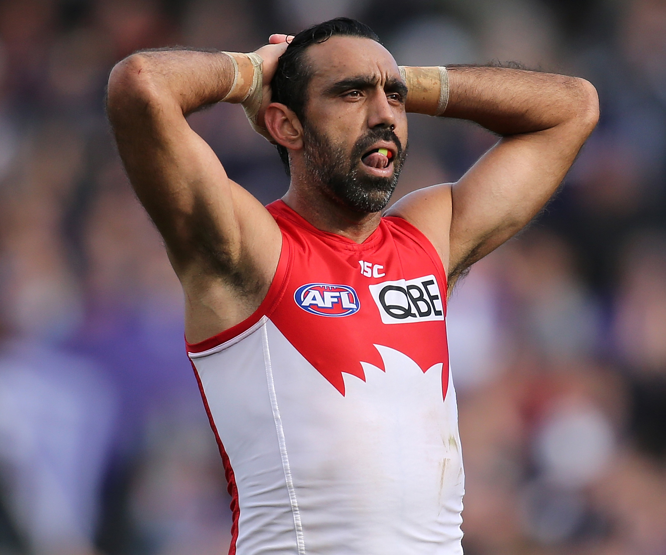 Watch the exact moment Adam Goodes was called an ape by a 13-year-old girl