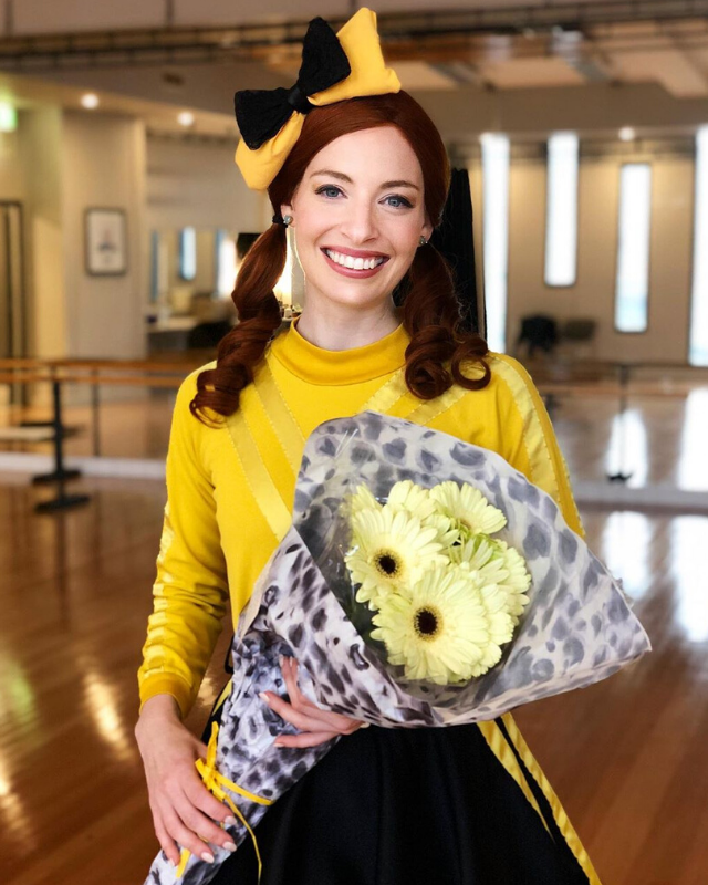 Emma 'Wiggle' Watkins always wears a wig while performing