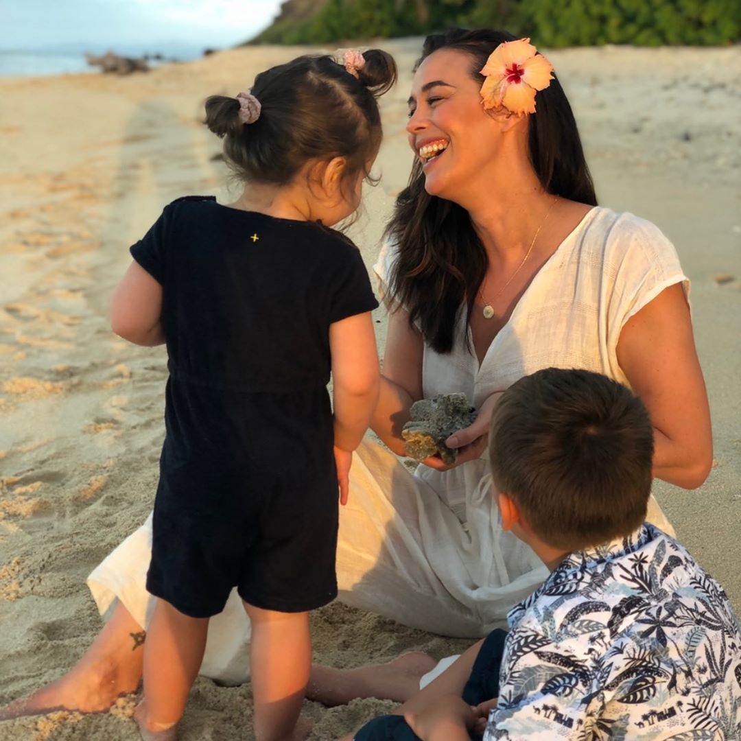 Megan Gale and fiancé Shaun Hampson's cutest family photos