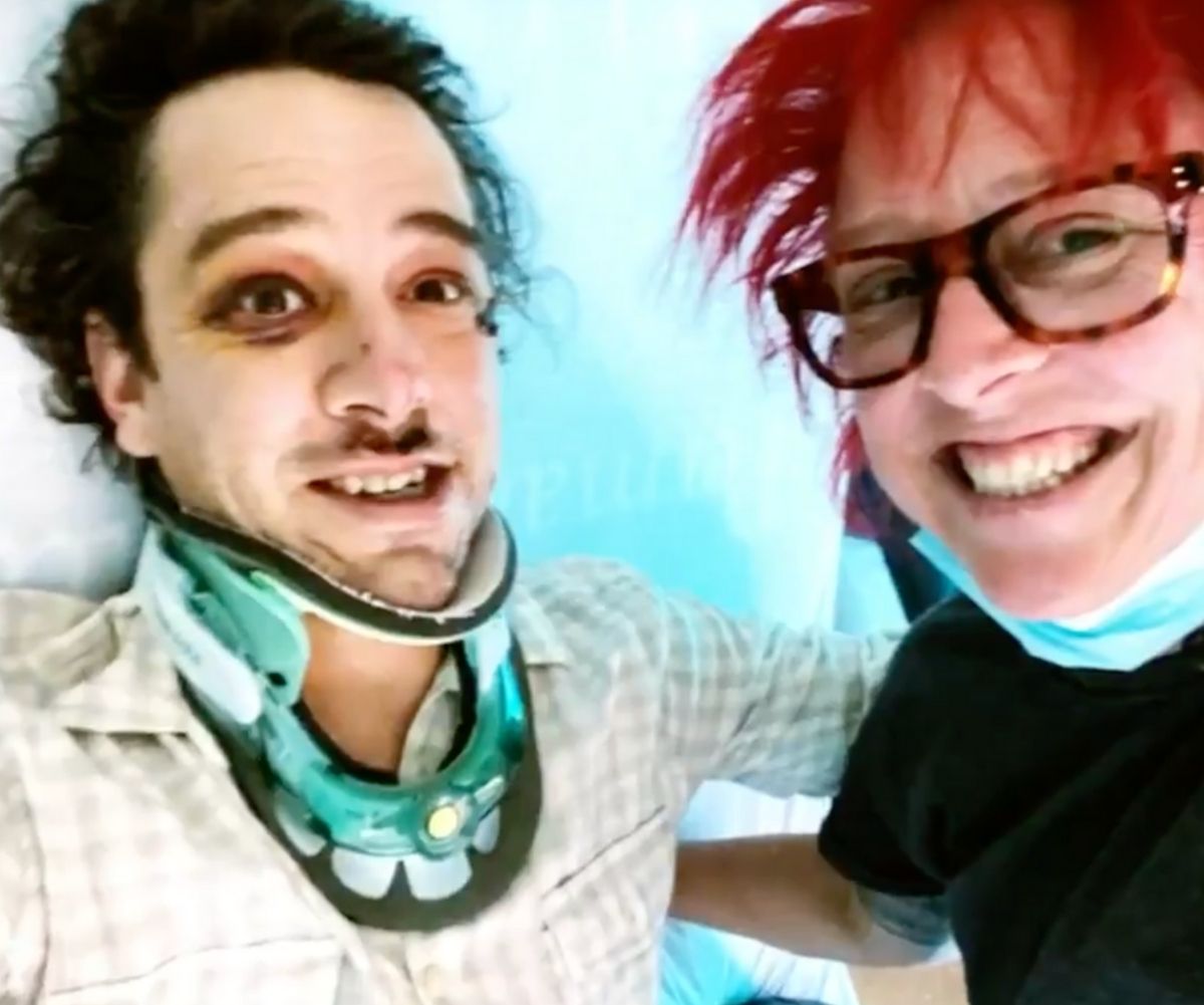 Samuel Johnson has shared graphic pictures from his car accident as he ...