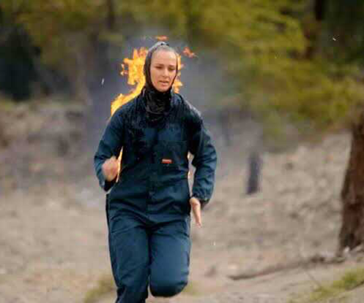 Anna Heinrich's SAS Australia trailer is here and she gets set on fire!