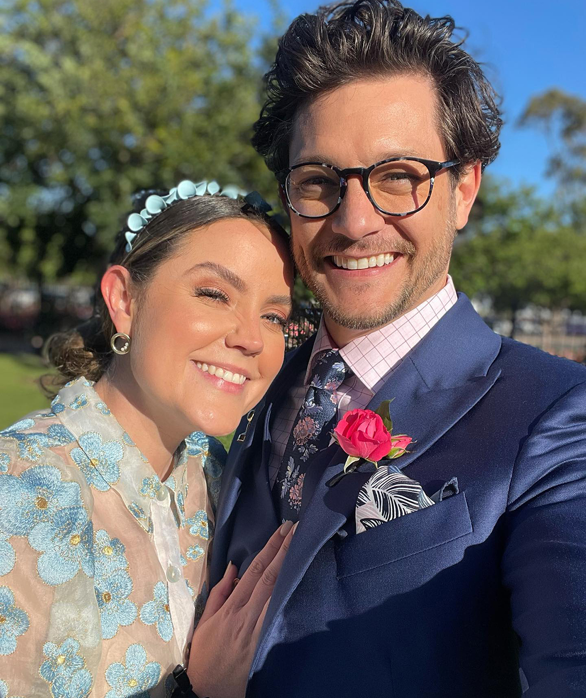 Rob Mills and wife to be Georgie Tunny's love story started with a ...