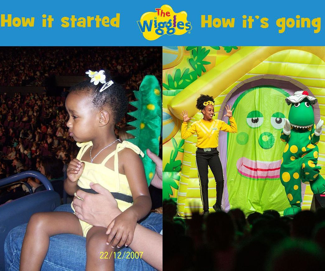 Wiggles star Tsehay Hawkins shares adorable "full circle" throwback