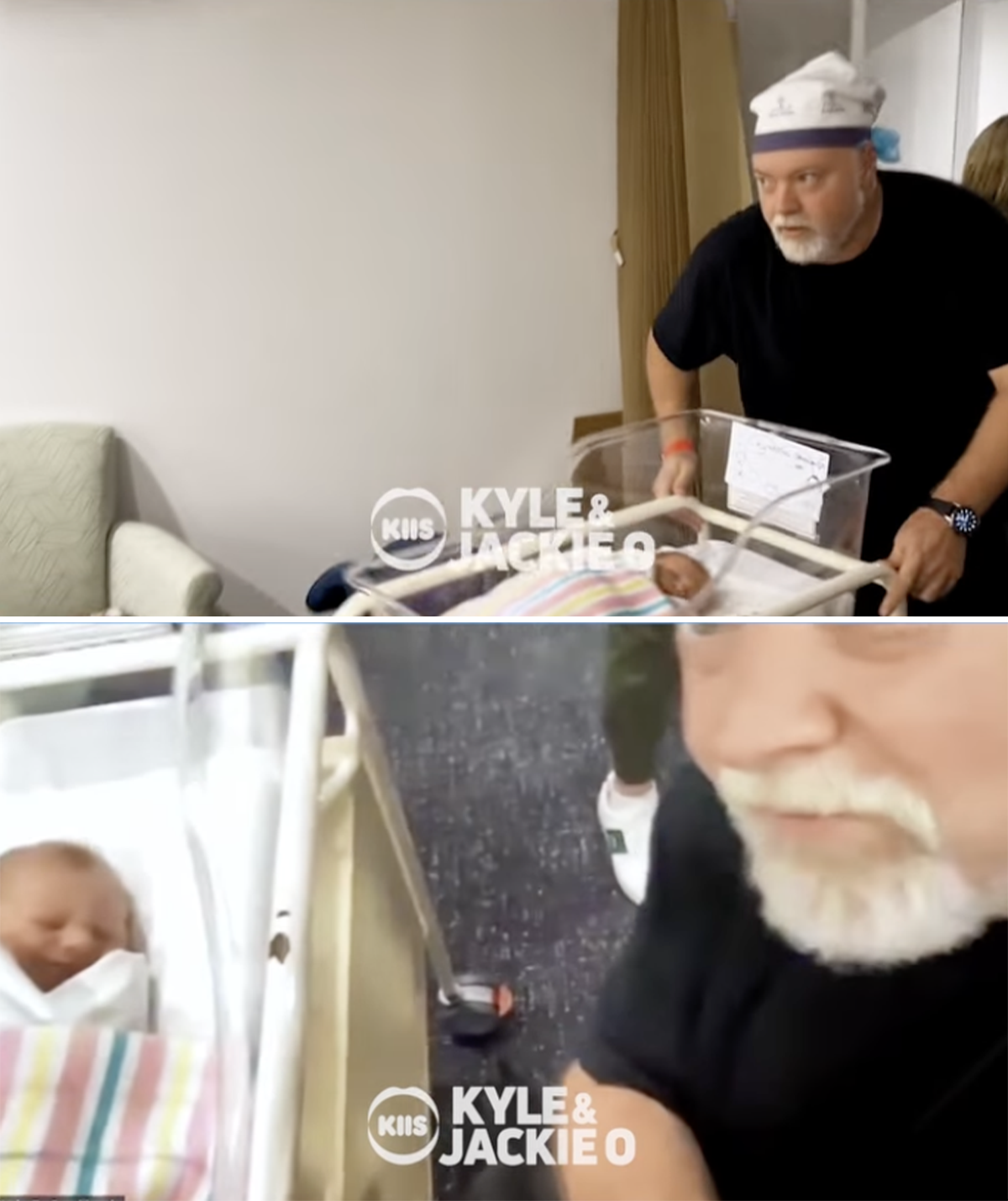Kyle Sandilands reveals the first video of his newborn son with fiancée ...