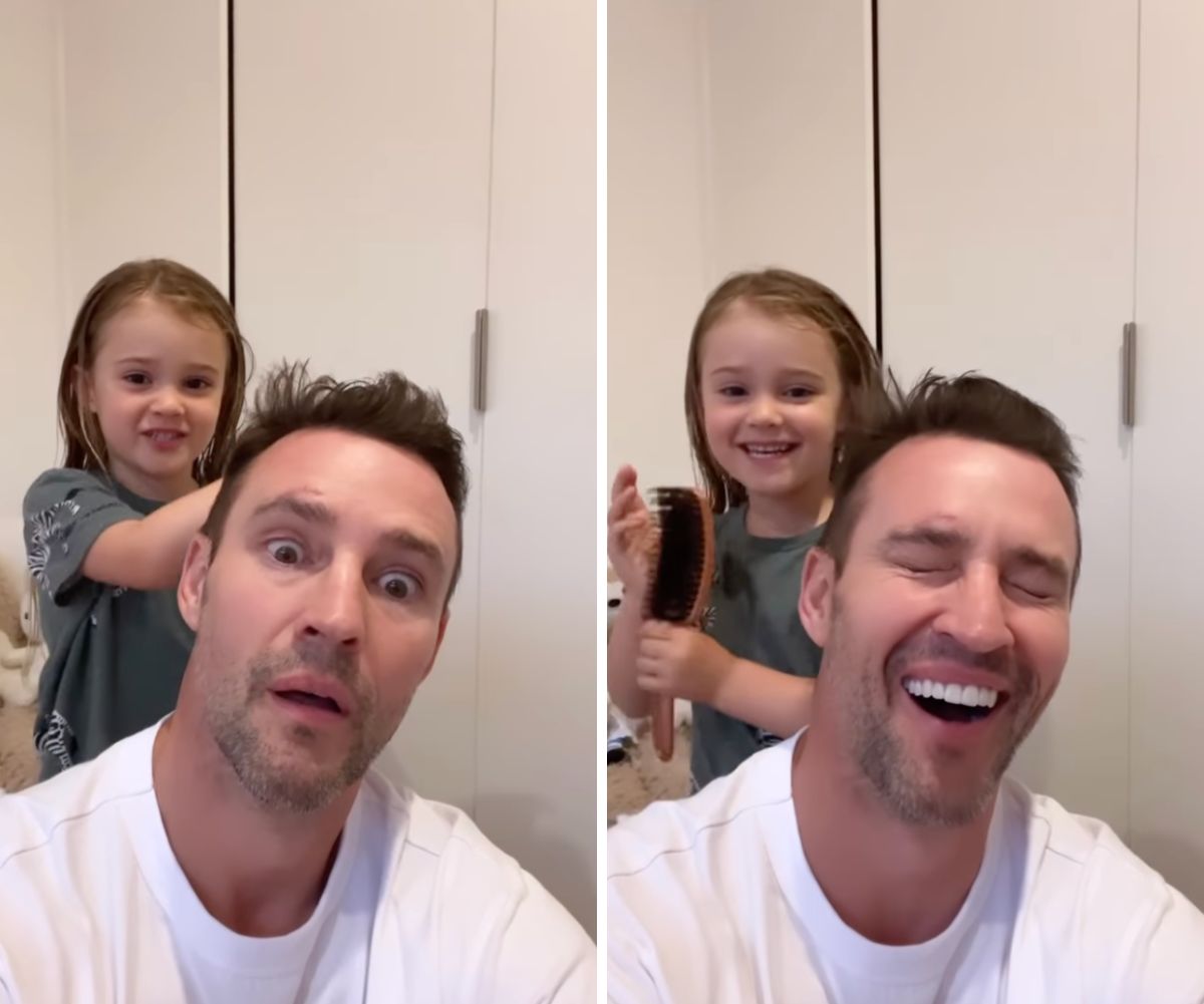 Kris Smith's hilarious reaction to his daughter's cheeky comment