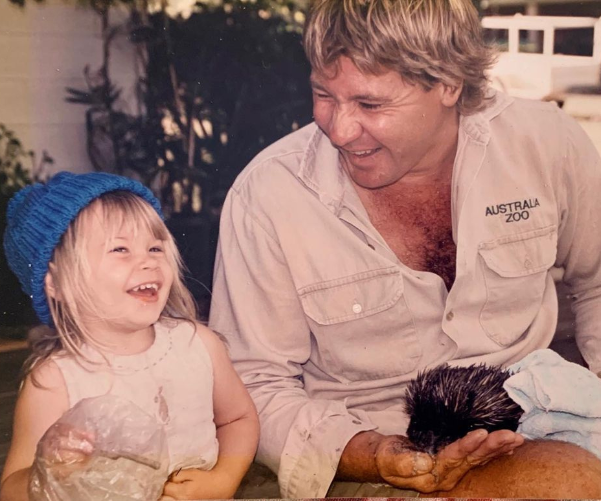 Rare images of Steve Irwin with Bindi and Robert