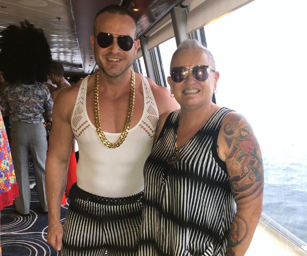 My son and I go gay cruising together