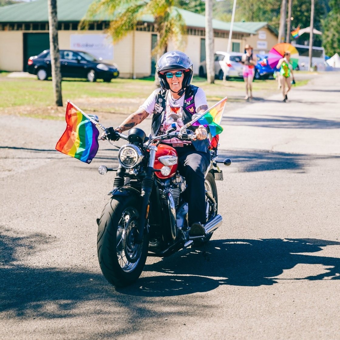 Biker Phyllis has led Sydney's Mardi Gras for decades