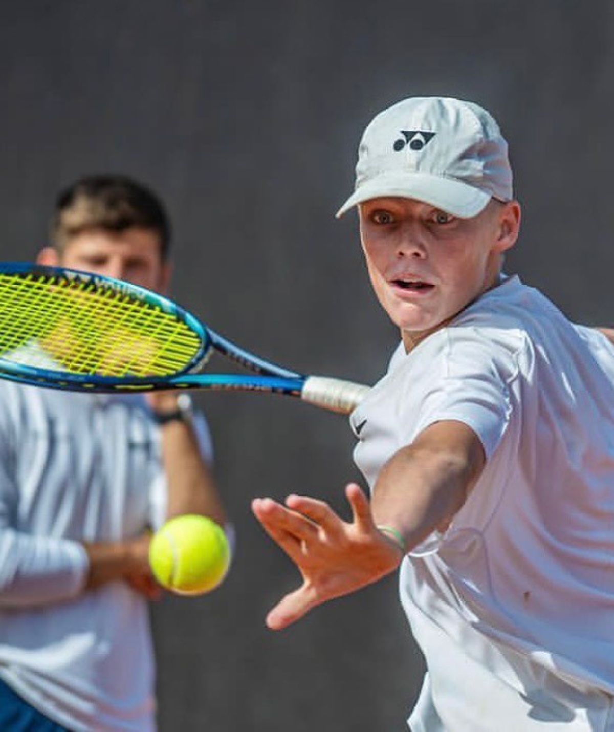 Lleyton Hewitt's son Cruz is following in his dad's tennis footsteps